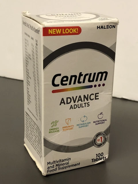 CENTRUM ADVANCE ADULTS Multivitamin 100 Tablets - EXPIRY 11/2025 New ...