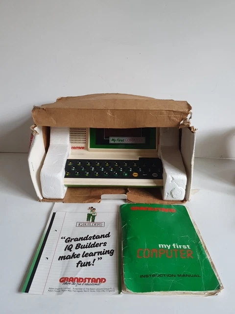GRANDSTAND MY FIRST Computer Iq Builders Working Box Instructions 1984 ...