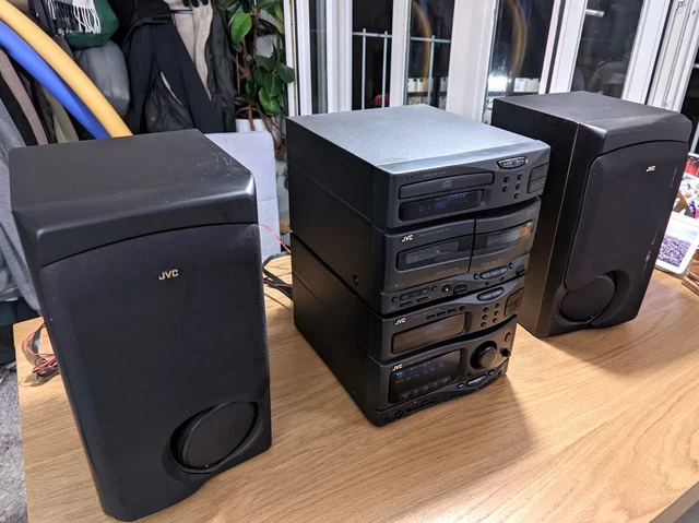 JVC MX-S6 HIFI Stereo Anlage CD, Tuner, Doppel Kassettendeck 100 W ...