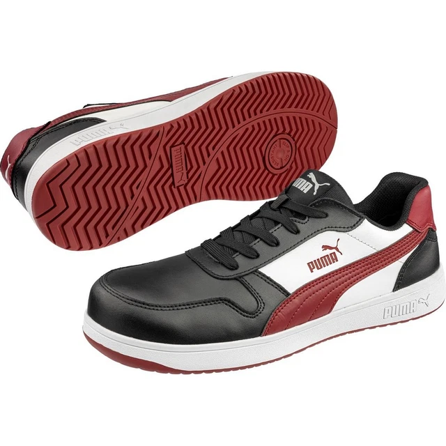 PUMA SAFETY FRONTCOURT Low Trainer Black / White / £126.53 - PicClick UK