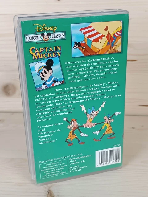CASSETTE VHS CAPTAIN Mickey Disney Cartoon Classics EUR 7,90 - PicClick FR