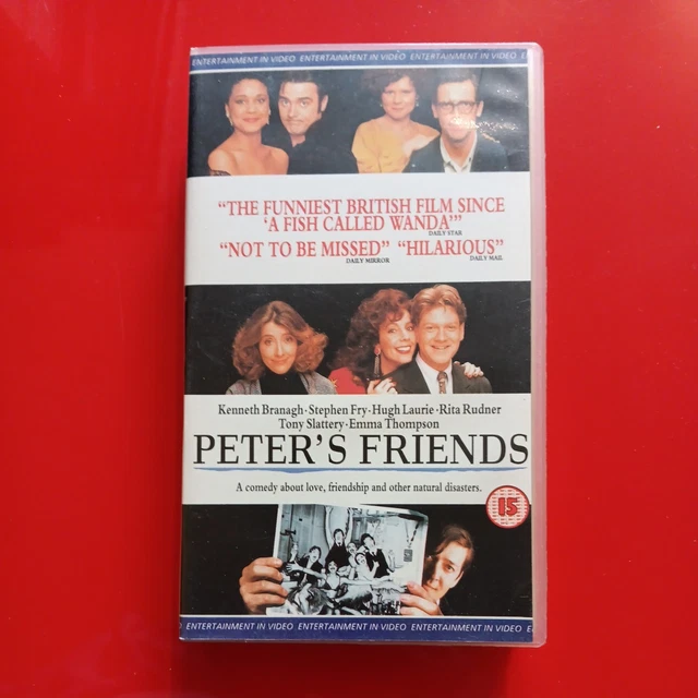 PETER'S FRIENDS VHS Stephen Fry Kenneth Branagh Hugh Laurie Film Video ...