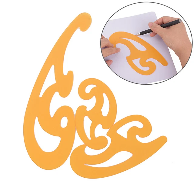 3PCS/SET CURVE TEMPLATE drawing painting drafting stencil sewing craft ...