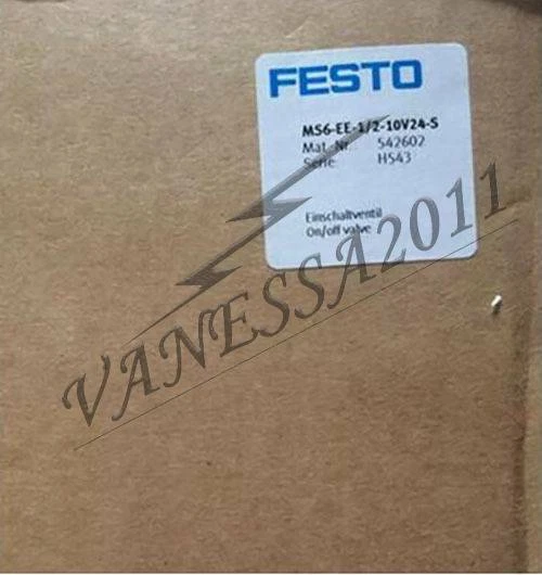 1PCS NEUF FESTO Ms6-ee-1/2-10v24-s 542602 On-Off Valve EUR 217,93 ...