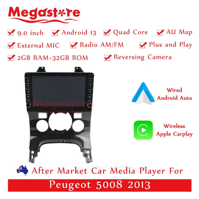 9& ANDROID 13 Car carplay head unit auto stereo GPS For Peugeot 5008 2016-2019 EUR 314,99 ...