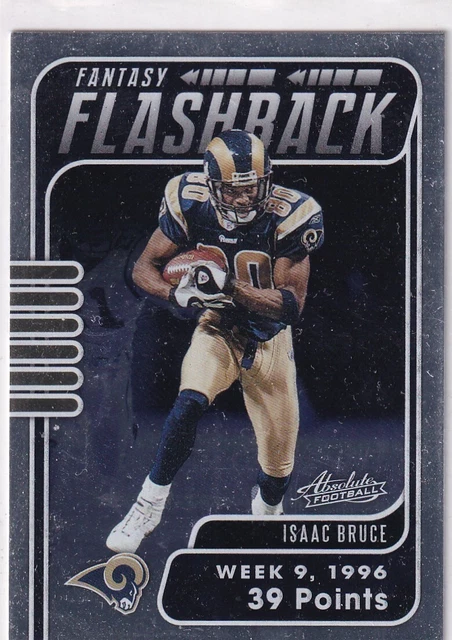 PANINI NFL FÚTBOL Absolute 2020 Tarjeta N º Ff-Ib Isaac Bruce Flashback ...