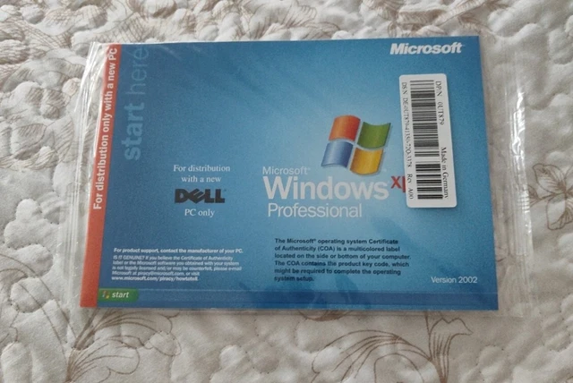 MICROSOFT WINDOWS XP Professional Service Pack 2 Dell New And Sealed ...