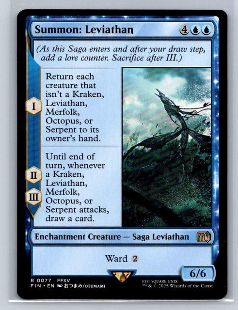 2025 MAGIC FINAL Fantasy Summon: Leviathan Expansion/Rare #77 $3.50 ...
