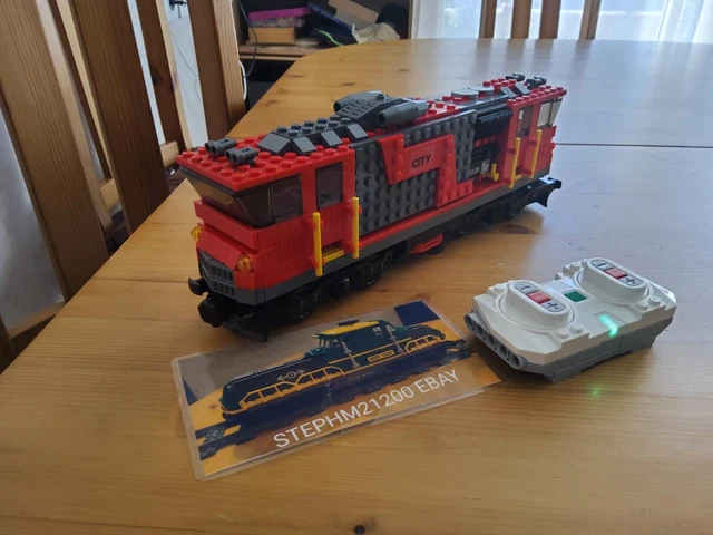 LEGO TRAIN rc locomotive moteur 9v et télécommande city moc EUR 70,00 ...
