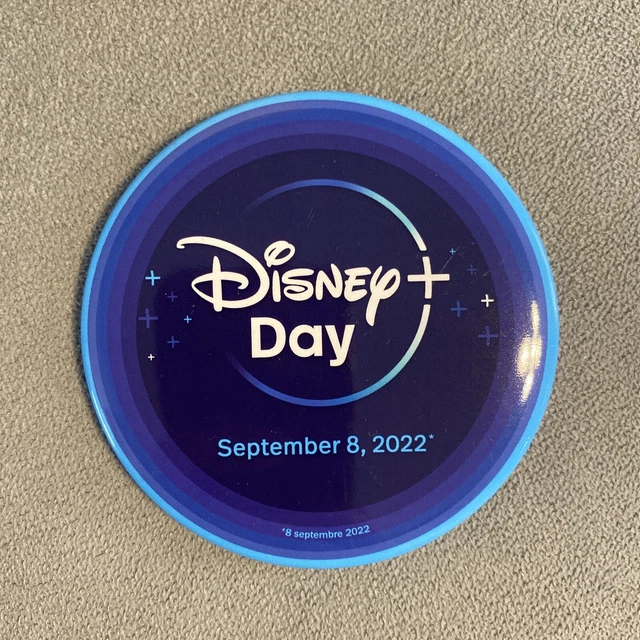 BADGE DISNEY+ PLUS Day 2022 Disneyland Paris September 8 Supersafe Pin ...