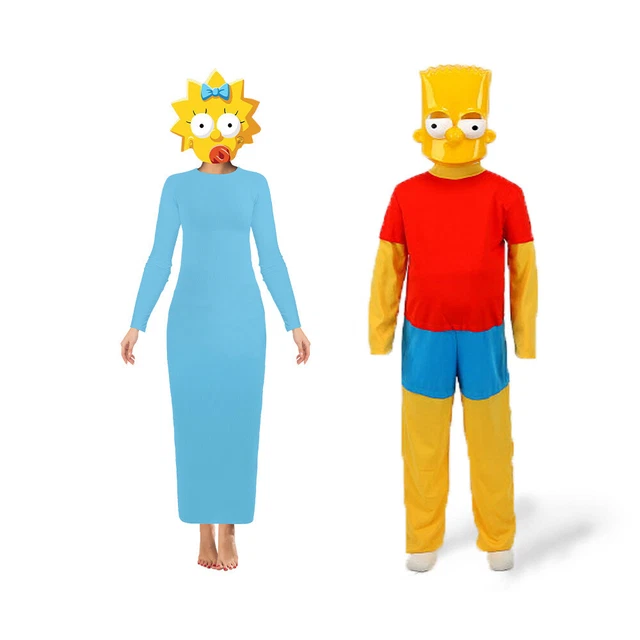 CUSTOMIZED SIMPSONS CARTOON Cosplay Outfit Parent-child Matching Stage ...