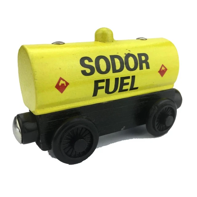 THOMAS & FRIENDS Sodor Fuel Tanker Wooden Magnetic Railway Train Car ...