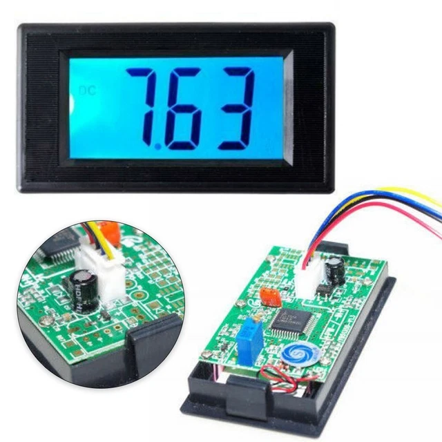 DIGITAL PANEL VOLTMETER Volt 7-Segment Hydroelectric Power Generation ...