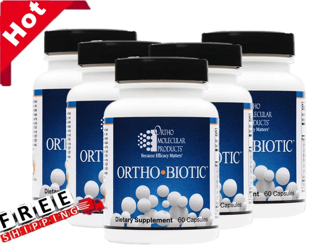 ORTHO MOLECULAR PRODUCTS - Ortho Biotic 60 Probiotic Capsules 5X £20.58 ...