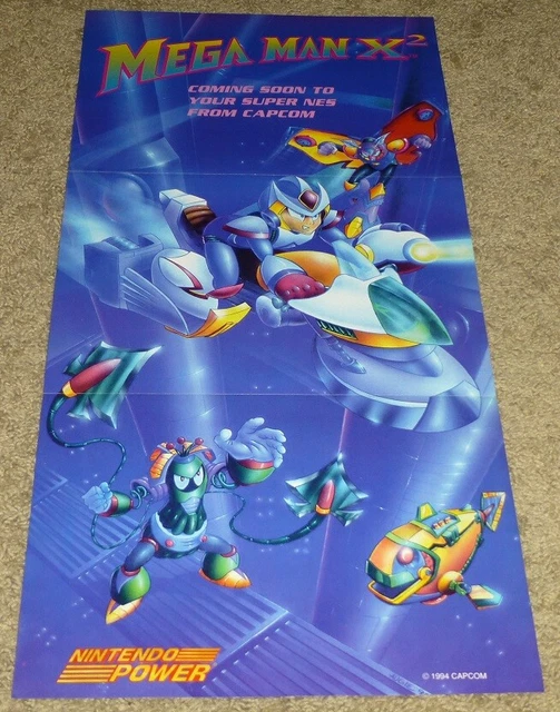 MEGA MAN X2 POSTER - SNES Super Nintendo, Nintendo Power, MegaMan X 2 ...