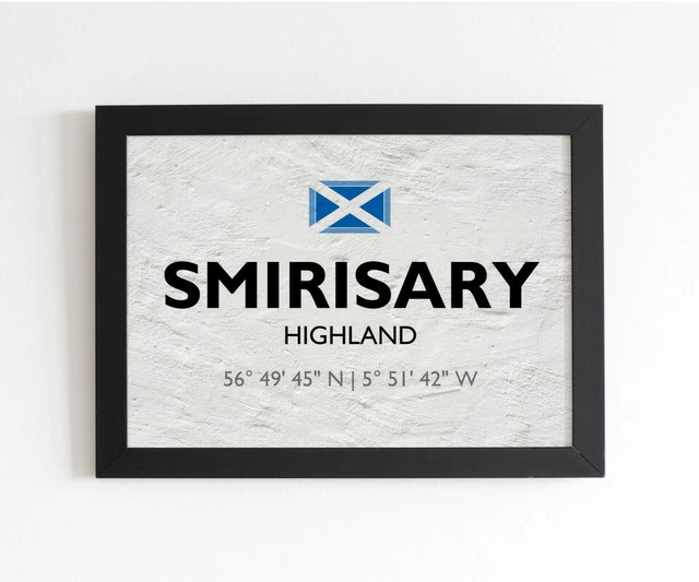 A3 PRINT - Smirisary, Highland, Scotland - Lat/Long NM6477 £9.99 ...