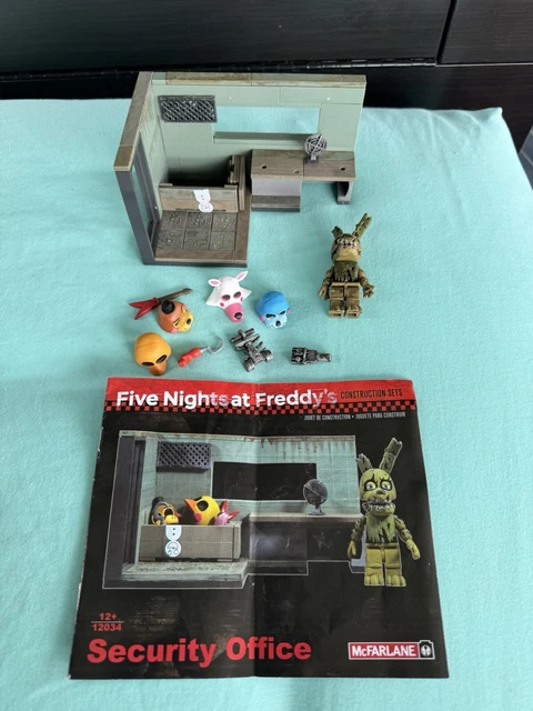 FNAF MCFARLANE FIVE Nights At Freddy’s SECURITY OFFICE With Springtrap ...