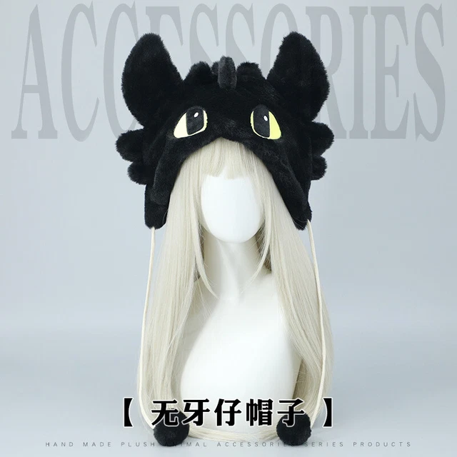 HOW TO TRAIN Your Dragon Toothless Light Fury Hat Embroidery Winter ...