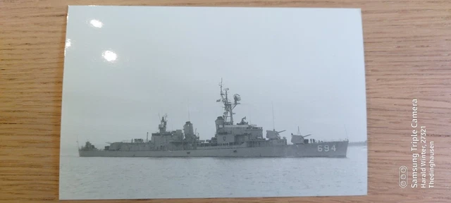 PHOTO NAVAL SHIP destroyer DD694 USS Ingraham USA approx. 14x9cm £15.32 ...