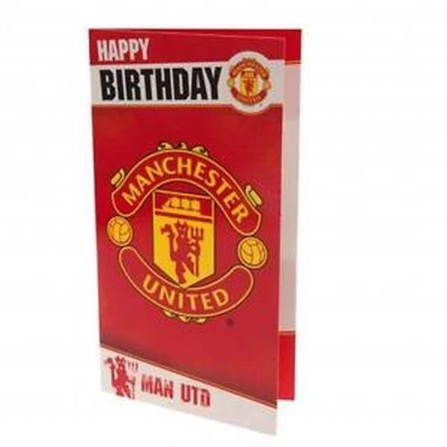 MANCHESTER UNITED FOOTBALL Club Official Crest Birthday Card. £4.49 ...