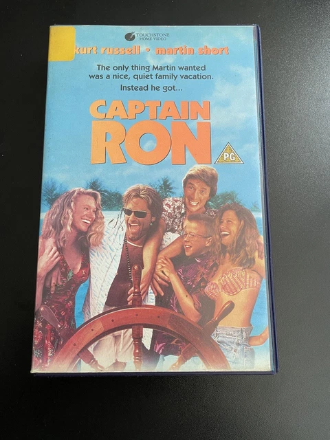CAPTAIN RON (VHS) Big Box 1992 Kurt Russell, Martin Short Comedy Film £ ...