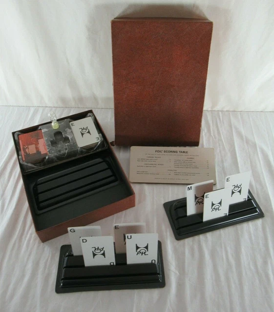 FOIL WORD MAKING Card Game 3M Bookshelf Game 1971 Vintage $9.98 - PicClick