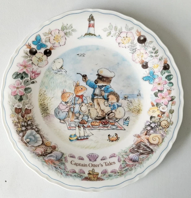WEDGWOOD FOXWOOD TALES Plate Captain Otter's Tale Sea Story $134.98 ...