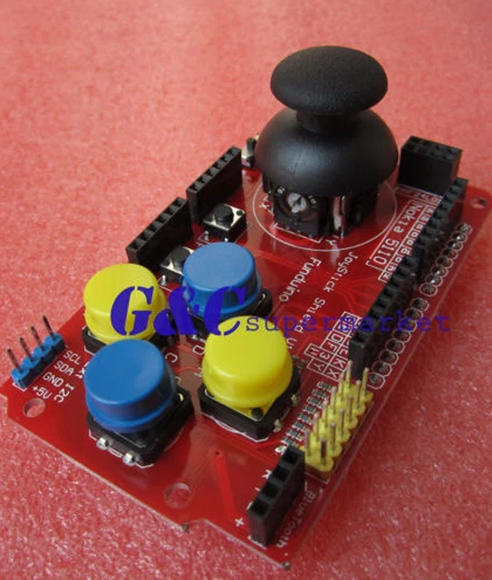 JOYSTICK KEYPAD SHIELD PS2 Gamepads for Arduino nRF24L01 Nokia 5110 LCD ...