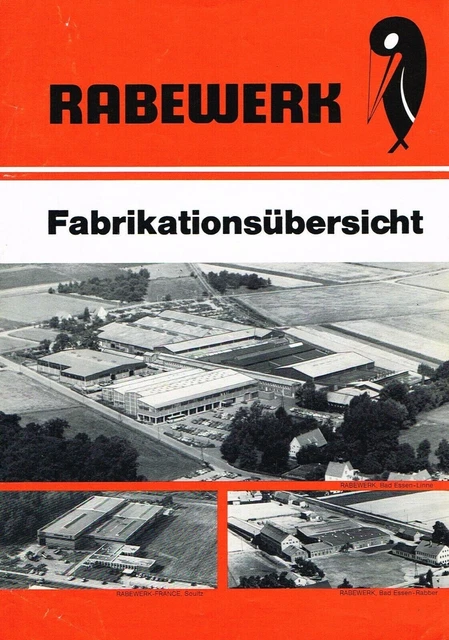 RABEWERK FABRIKATIONSÜBERSICHT, ORIG. Prospekt 1983 EUR 7,95 - PicClick DE