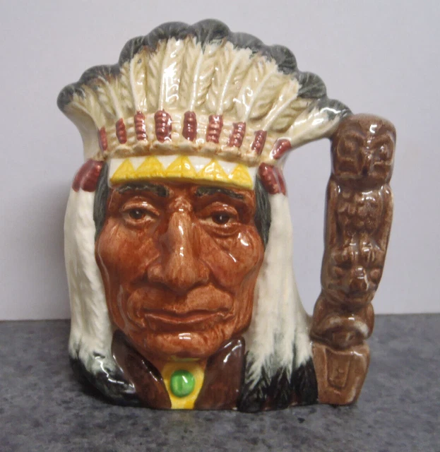 ROYAL DOULTON D6614 Small 'North American Indian' Toby Jug $45.00 ...