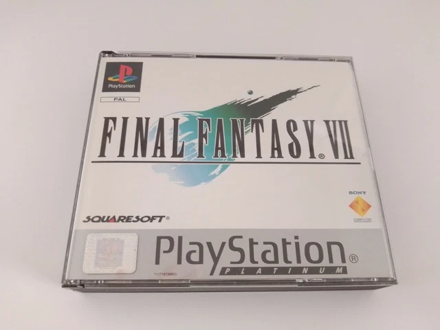 FINAL FANTASY VII 7 Platinum PS1 PAL Squaresoft RPG videogames 3 discs ...