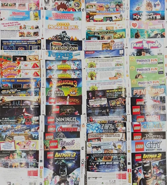 COLLECTOR’S BUNDLE – 10 Nintendo 3DS Box Art Covers For The Price of 5 ...