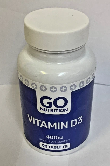 GO NUTRITION VITAMIN d3 400iu 90 tablets great for immune system muscle ...