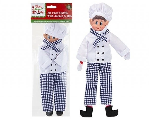 MINI ELF CHEF / Cook Outfit Prop for CHRISTMAS ELF ON THE LEDGE PROP ...
