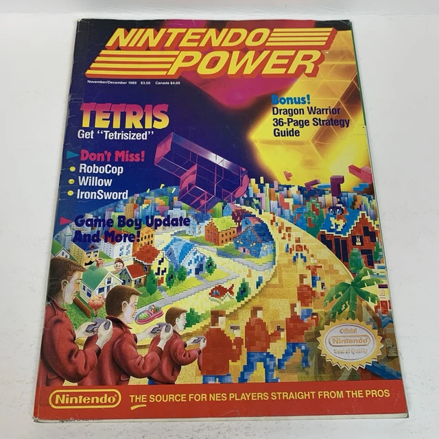 NINTENDO POWER MAGAZINE Tetris November/December 1989 with Inserts £17. ...