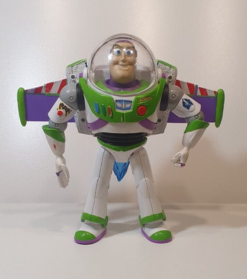 DISNEY PIXAR TOY Story Buzz Lightyear Rocket Blast Talking 12" 20th ...
