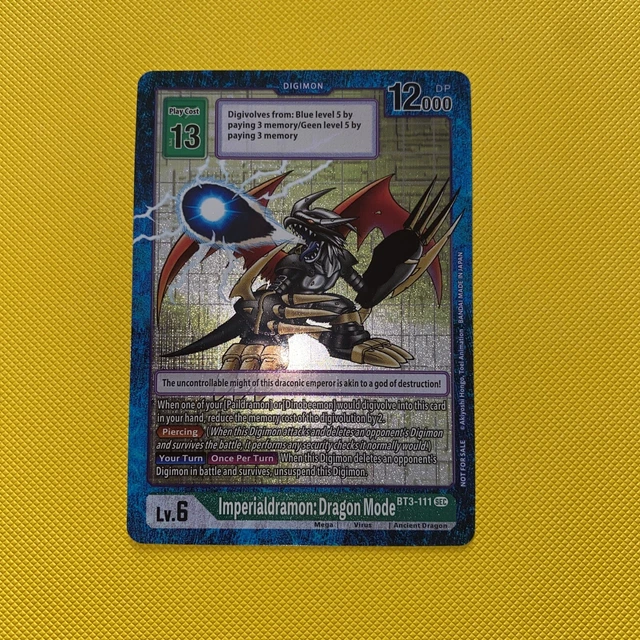 DIGIMON TCG IMPERIALDRAMON Dragon Mode Draconic Roar EX3 BT3-111 SEC x1 topper £21.52 - PicClick UK