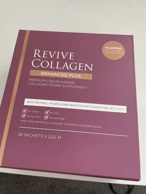 REVIVE COLLAGEN ENHANCED Plus 10,000 mg Liquid Marine Collagen 28 ...