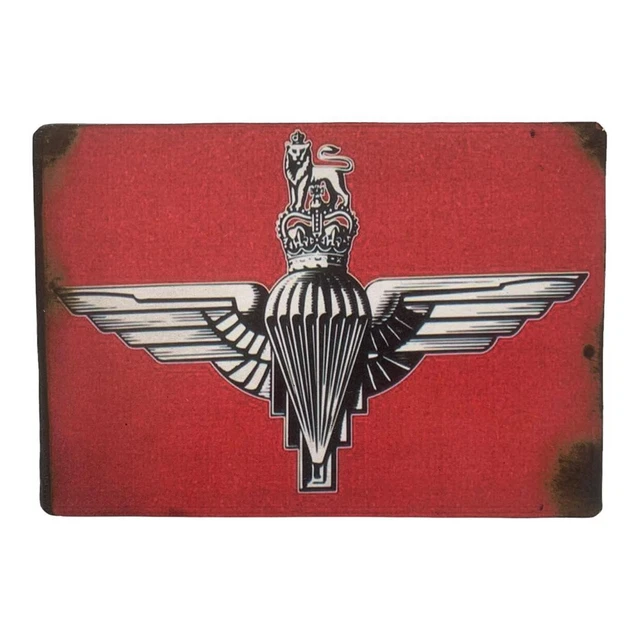 BRITISH ARMED FORCES Army Para Logo Wooden Wall Door Sign ( 30 x 20 ) £ ...