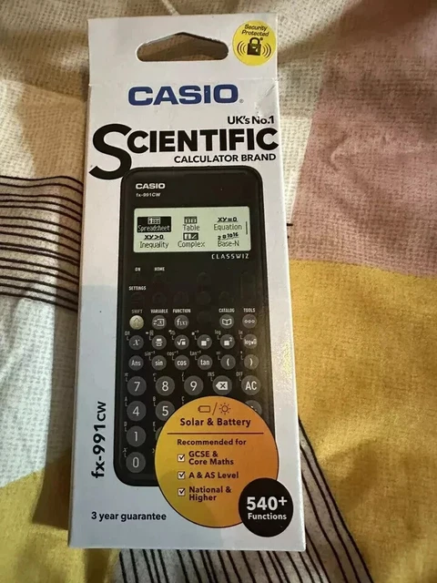 CASIO FX-991CW ADVANCED Scientific Calculator A/AS Level Maths NHD 540 ...