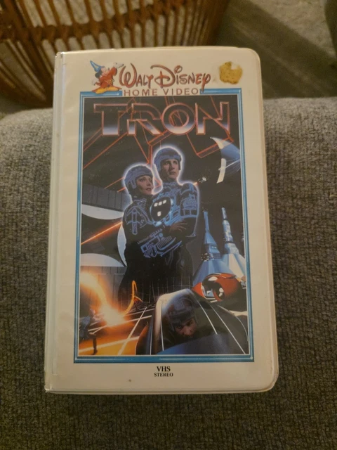 WALT DISNEY HOME Video: Tron (VHS 1982) OG White Clamshell $16.78 ...