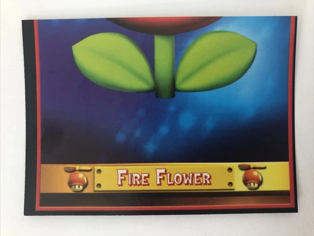 NEW SUPER MARIO Bros. Wii Nintendo 2011 Sticker Enterplay Fire Flower ...