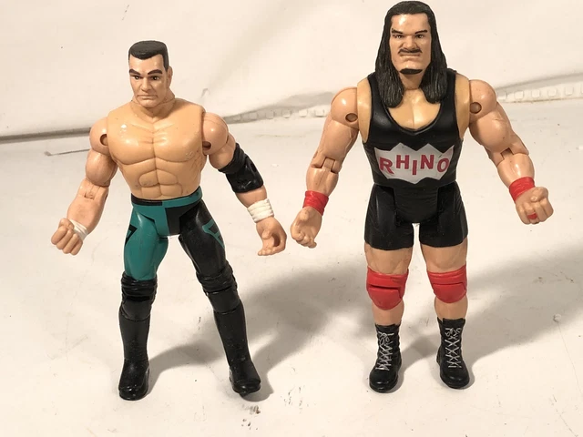 RHINO PATADA SERIE 6 Ecw Osftm Luchadores Acción Figura Lote Lanza ...