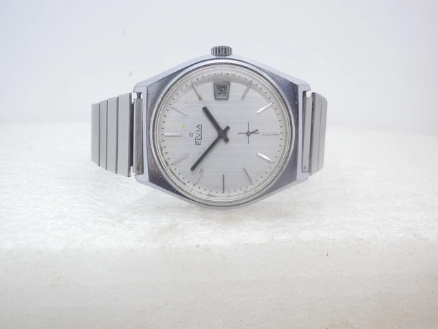 RELOJ SUIZO ELVIA Mecanico Años 60 Caballero Precioso Funciona Ok Lote ...