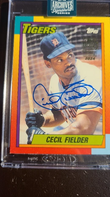2024 TOPPS ARCHIVES Signature Series Cecil Fielder Autografo/10 ...