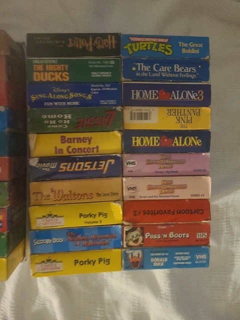 RARE KIDS VHS Tapes Lot Of 40 VHS Tapes 40 Kids Cartoons Movies $69.41 ...