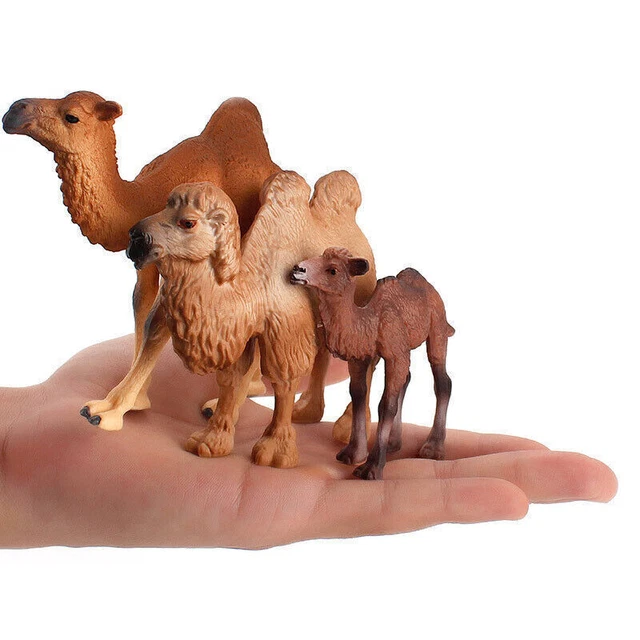 MINIATURE WILD WILDLIFE World Animal Figures Bactrian Camel Model Toy ...
