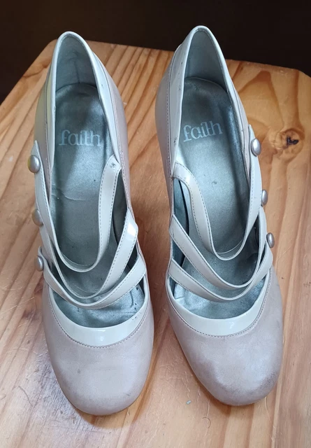 FAITH BEIGE HIGH Heel Shoe. Lovely. Comfy. Size 6 (39) – 4" heel £10.00 ...