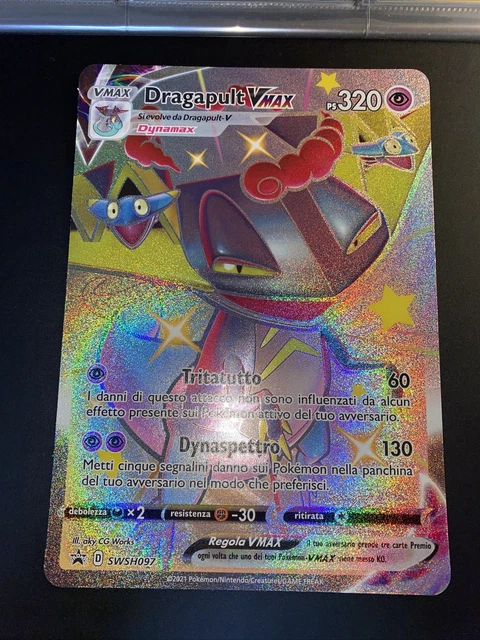 CARTA POKÉMON - Dragapult Vmax Swsh097 - Promo Jumbo Oversize Ita ...