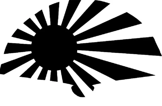 RISING SUN FAN Stencil - Re-Usable 10 X 6 Inch £5.66 - PicClick UK